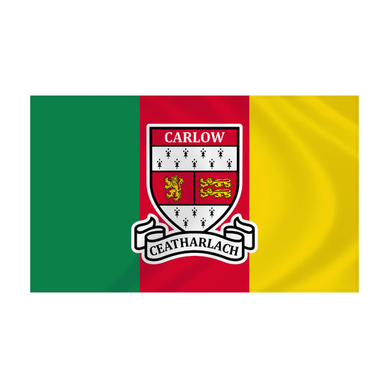County Carlow Classic Crest Flag – County Collectibles