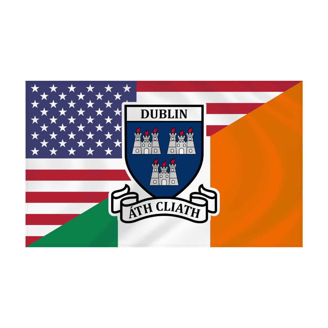 County Dublin Irish American Flag – County Collectibles